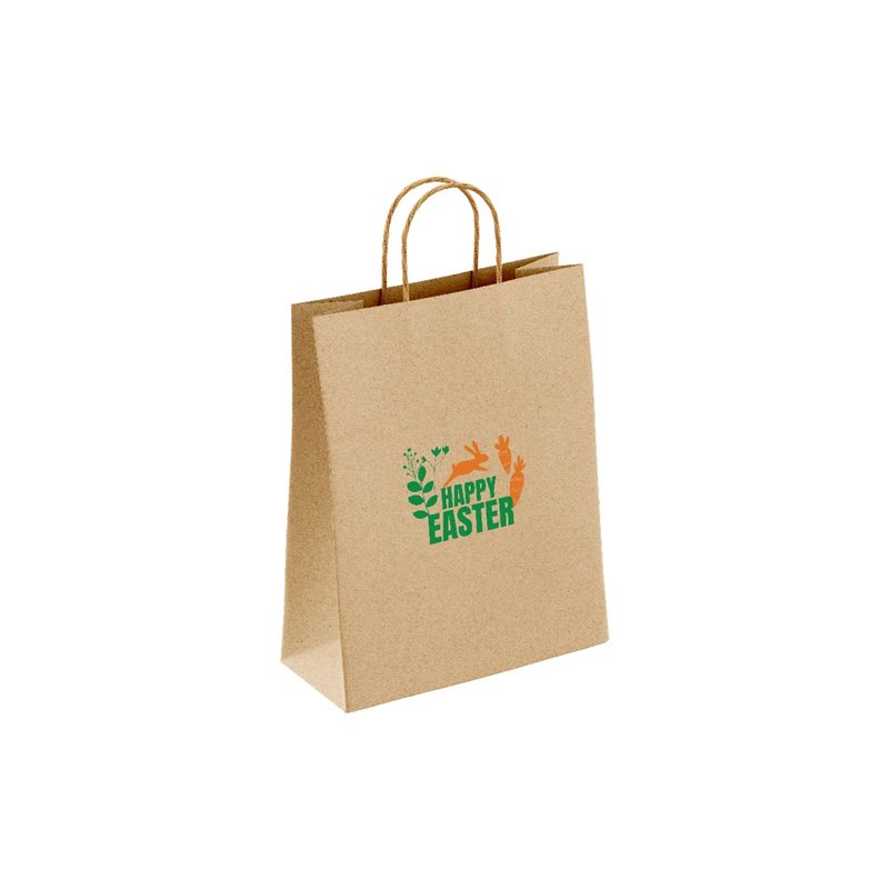 Kraft Springtime Joy Paper Bags 180x80x240mm - Natural Charm ...